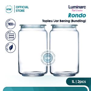 Jual Luminarc Toples/Jar Rondo Bening 1L - 2Pcs - Jakarta Selatan - Houseware World Official ...