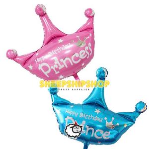 Jual BALON FOIL CROWN PINK HBD PRINCESS JUMBO Mahkota Happy Birthday ...