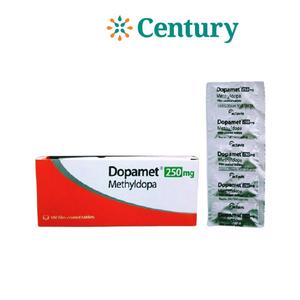 Jual DOPAMET 250MG 10 TABLET / METILDOPA / HIPERTENSI - Jakarta Pusat - Apotik Century | Tokopedia