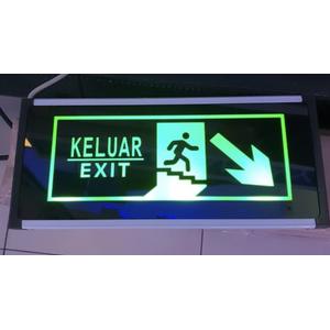 Jual lampu exit tangga darurat emergency panah kanan - Kota Makassar ...