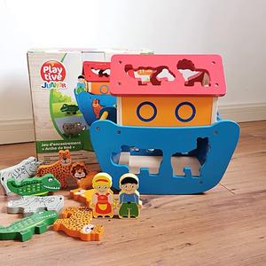 Jual Playtive Junior Wooden Noah’S Ark Shape Sorting Toys - Jakarta ...