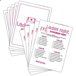 Jual Girls Night Party Game - Ladies Night Party Games - Scavenger Hunt ...