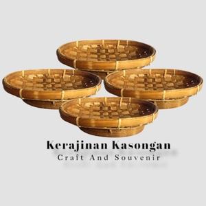 Jual (B101) Piring Bambu Oval S/piring bambu/piring tradisional/tempat ...