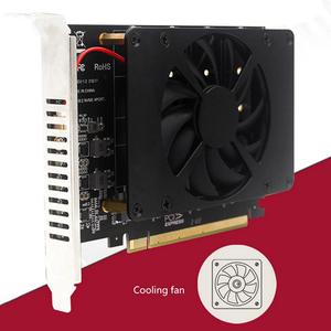 Jual Pciex16 NVME M2 MKEY SSD RAID Array Kartu Adapter Expansion - Kota ...