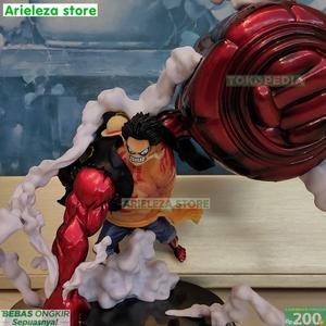 Jual A.S 25cm One Piece Action Figure Luffy Gear 4 Monkey D Luffy Big ...