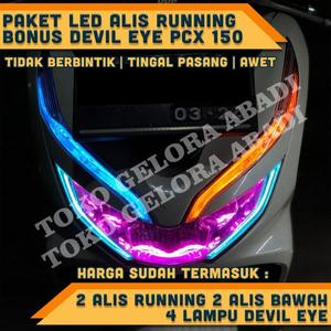 Jual SATU SET LAMPU ALIS RUNNING PCX 150 LAMPU HEADLAMP PCX LAMPU DEPAN ...