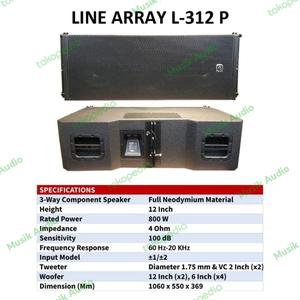 Jual Wisdom L312P L 312P L 312 P Speaker Line Array Pasif Original PER ...