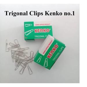 Jual TRIGONAL CLIP NO.1 KENKO PAPER CLIP BESI KLIP PENJEPIT KERTAS ...