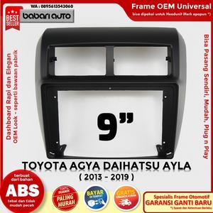 Jual BBR Frame PNP Head Unit Android 9 inch AGYA AYLA 2013-2019 Hitam ...