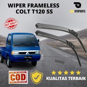 Jual Wiper t120ss Sapuan Kaca Mobil Model Frameless Banana Karet 1 Set ...