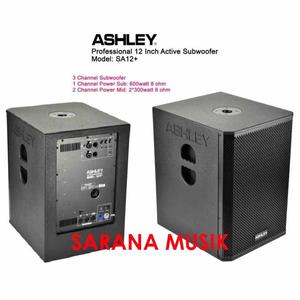 Jual NEW SUBWOOFER ASHLEY SA12+ ORIGINAL ASHLEY SA12 PLUS 12 INCH AKTIF ...