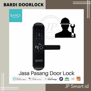 Jual Pemasangan BARDI Door Lock Kunci Pintu Handle For Otomatis Smart ...