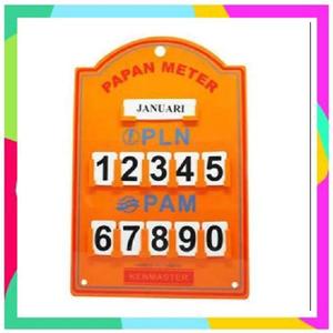 Jual TYStore Papan Meteran Pln Pam Listrik Air Meter Kenmaster ...