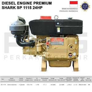 Jual Diesel Engine Premium SHARK SP 1115 24HP Diesel Engine SP1115 24 Best - Jakarta Barat ...