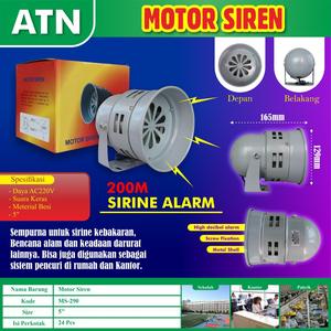 Jual Baby Sirine Sirene Siren Motor MS-190 220V /MS-290 ATN - MS290 ...