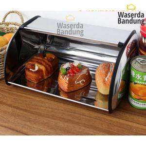 Jual Tempat Wadah Roti Tawar Bread Bin Box Stainless Steel Krishome ...