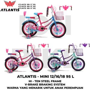 Jual Sepeda Mini 12 16 18 Atlantis 95 Anak Cewek Kids Bike Keranjang ...