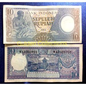 Jual Uang Kuno 10 Rupiah Tahun 1963 Mahar Pernikahan jadul koleksi - Jakarta Selatan - Sunniva ...