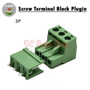 Jual Terminal Block Konektor Plugable 5.08mm 3 Pin Screw Connector ...