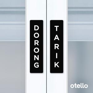 Jual Dorong Tarik | Sign Board Akrilik Sign Label Akrilik Stiker Pintu ...