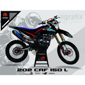 Jual DECAL CRF SUPERMOTO ABSTRAK - DECAL CRF CUSTOM NASTIKER CRF-202 ...