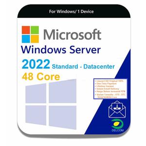 Jual Windows Server 2022 Standard - Datacenter 48 Core lifetime esd ...