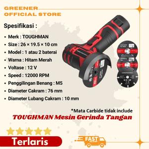 Jual TOUGHMAN Mesin Gerinda Tangan Grinding Alat Grinder Cutting ...