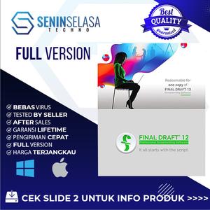 Jual Software Menulis Naskah Film: Final Draft 12 [WIN & MAC] - WINDOWS - WINDOWS - Jakarta ...