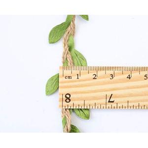 Promo APICCRED 333Feet Natural Jute Twine 5MM Burlap Leaf Ribbon Cicil ...