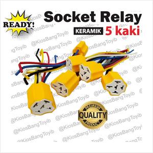 Jual Socket Soket Rumah Cable Relay Klakson Lampu 4 Kaki 5 Kaki - 5 ...