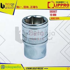 Jual Lippro Kunci Shock Socket 1/2" 6PT 19 MM Mata Kunci Sok Sock ...