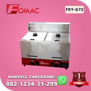 Jual Deep Fryer Gas Penggorengan 2 Tank FOMAC FRY-G72 / Gas Fryer ...
