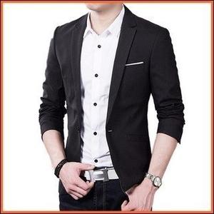 Jual Jas Resmi-Jas Nikah-Jas Formal-Wisuda-Blazer Pria Black Curve - S ...