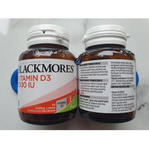 Jual Suplemen Blackmores Vitamin D3 1000 IU Isi 60 | BIO D3 1000 IU Isi 30 - Isi 30 Kapsul ...