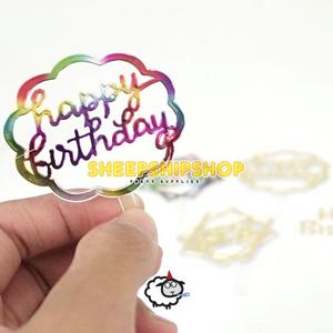 Jual CAKE TOPPER MINI /Cake Topper Happy Birthday/Hiasan kue Happy ...