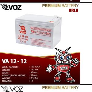 Jual Aki accu Battery Baterai VOZ 12v 12Ah AKI UPS 12volt 12 volt 12 Ah ...