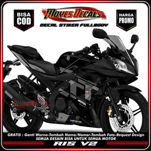 Jual Decal Stiker R15 V2 Full body Motif Triksti Racing - Hitam, Spec A ...