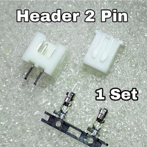 Jual 1set konektor header 2pin 2 pin 2p 2.5mm jst xh male female molek ...
