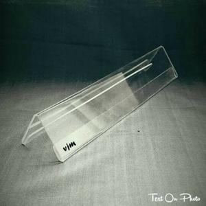 Jual Name Tag Acrylic 7X20 , Name Plate Display , Label, Stand Display ...