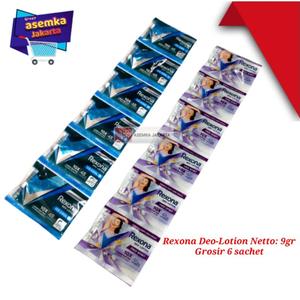 Jual Rexona Deo Lotion 9Gr Isi 6 Sachet Pria Dan Wanita Formula Baru ...