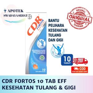 Jual CDR FORTOS Tube 10 Tab Effervescent -Untuk Kesehatan Tulang dan ...