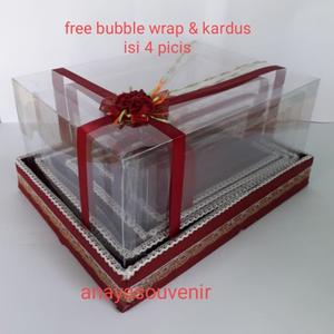 Jual Sale - Kotak Hantaran Seserahan Pernikahan Set Mika Lengkap Isi 4 ...