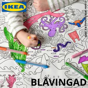 Jual Rol kertas mewarnai tema laut sea coloring paper template roll 10m ...