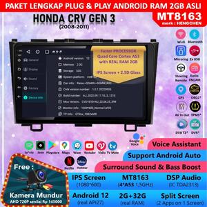 Jual Frame+Soket+Headunit Android Honda CRV Gen 3 2007 MT8163 RAM 2GB ...