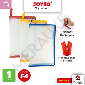 Jual Map Plastik Resleting Zipper File F4 Joyko ZF-2539 - Kuning - Kota ...