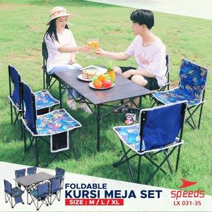 Promo SPEEDS Meja Lipat Kursi Lipat Set Piknik Camping Outdoor 031-35 ...