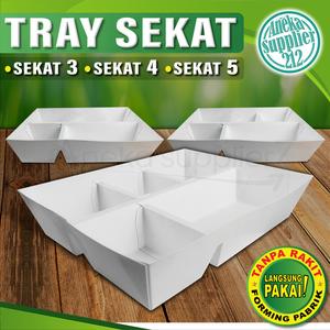 Jual Paper Food Tray - Paper Tray Makanan - XL - COKLAT - SEKAT3 ...
