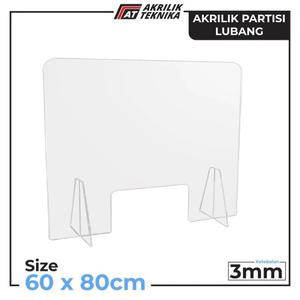 Jual Partisi / Sekat / Pembatas Meja Akrilik Tebal 60X80X3Mm Table ...