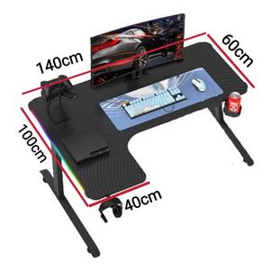 Jual Meja Gaming Meja Komputer Gaming Desk Meja Kerja - MG805 Hitam ...