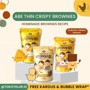Promo ABE FOOD - BROWNIES Thin Crispy | Cemilan Snack Anak Sehat HALAL ...